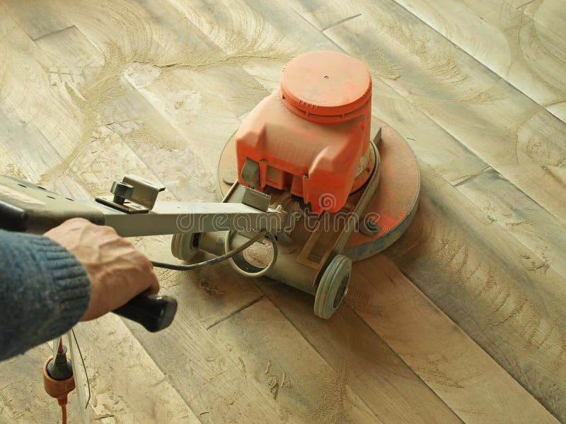 Floor sanding stock image. Image of refinishing, contractor - 22830865