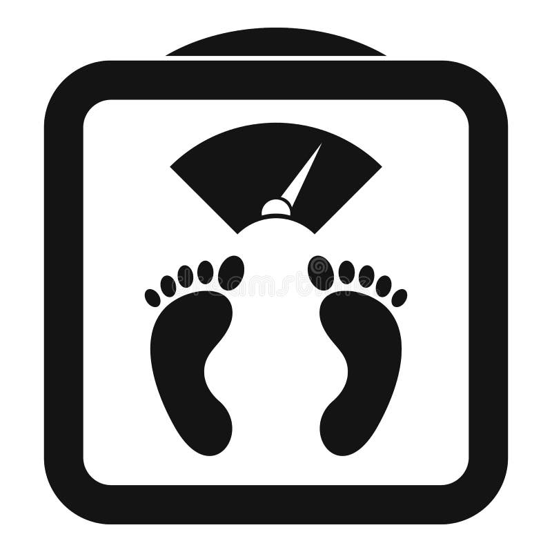 Floor Scales Icon, Simple Style Stock Vector - Illustration of mass ...
