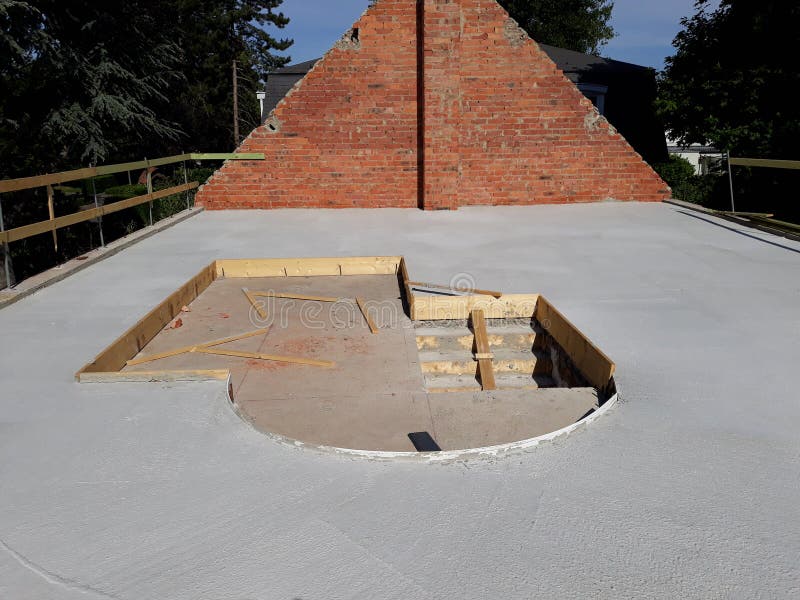 Floor Screed Second Floor Ceiling Construction Stock Photo - Image of ...