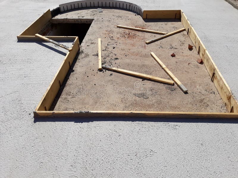 Floor Screed Second Floor Ceiling Construction Stock Image - Image of ...