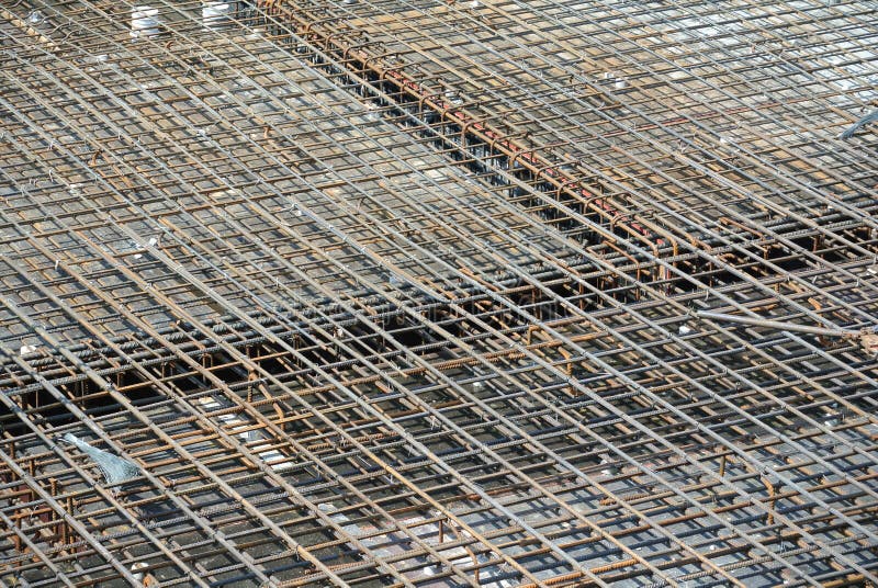 Floor Slab Reinforcement Bar on Timber Formwork Stock Photo - Image of ...