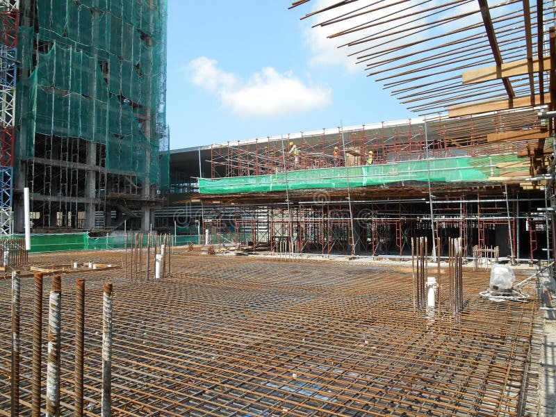 Floor Slab Reinforcement Bar on Timber Formwork Editorial Photography ...