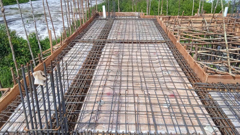 Floor Slabs are Under Construction at a Construction Site Stock Photo ...