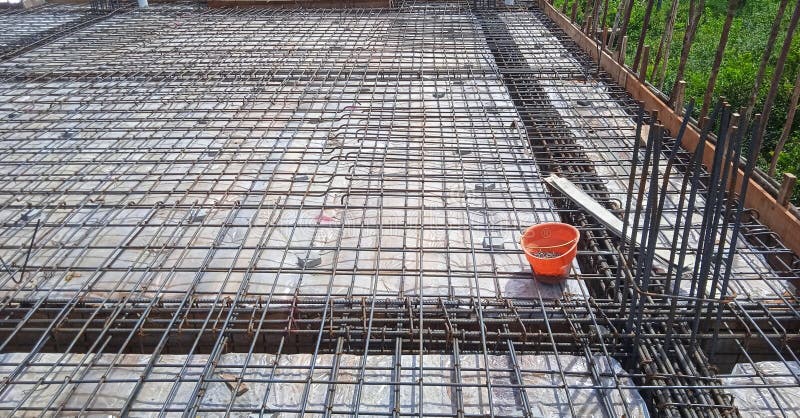 Floor Slabs are Under Construction at a Construction Site Stock Photo ...