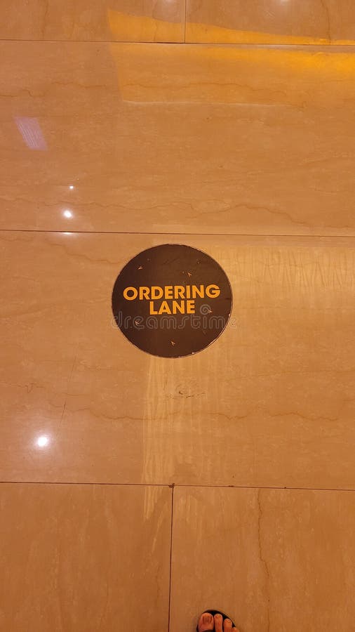 Floor Sticker at a Multiplex in a Mall Stock Photo - Image of floor ...
