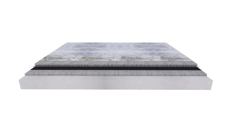 3 D Layered Floor. Isometric Floor Section Layers. Stock Illustration ...