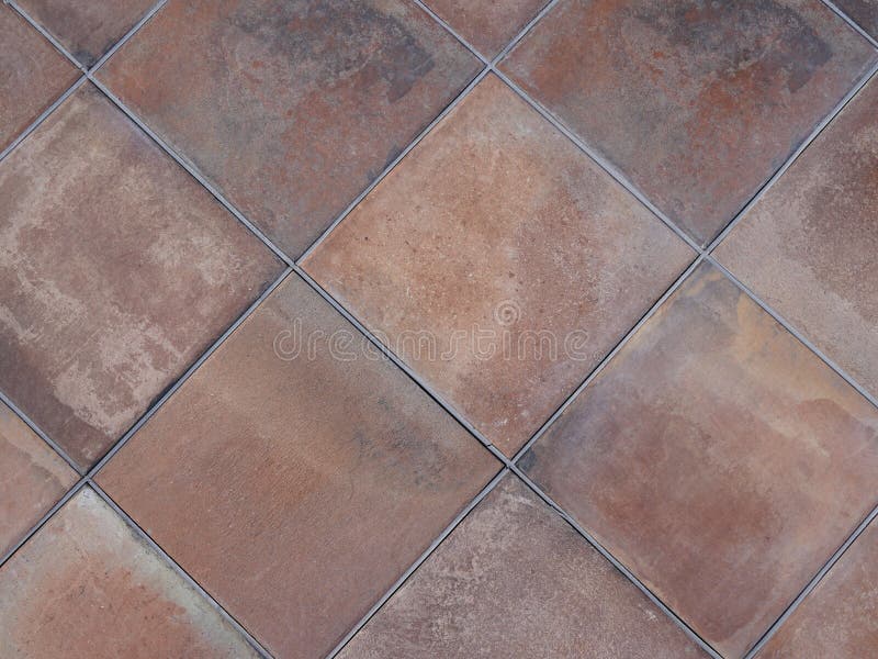 Floor Tile Background Rustic Red in Ancient Building Brown Tiles Stock ...