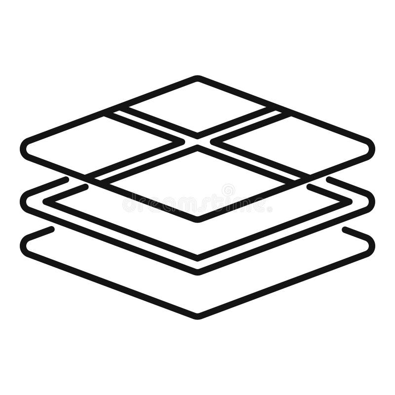 Floor Tile Layers Showing Different Material Options Stock Illustration ...