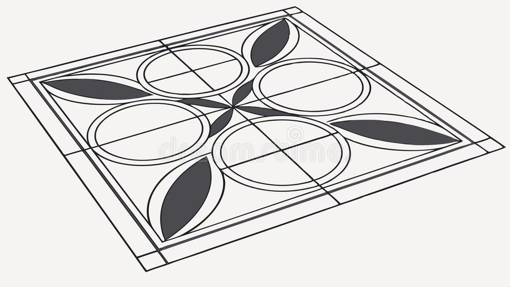 Floor Tile Pattern, Geometric Design, Square Tiles and Interior Surface ...