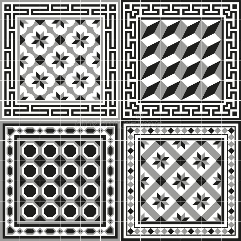 Pattern Classic Old European Traditional Floor Tile Stock Illustration ...