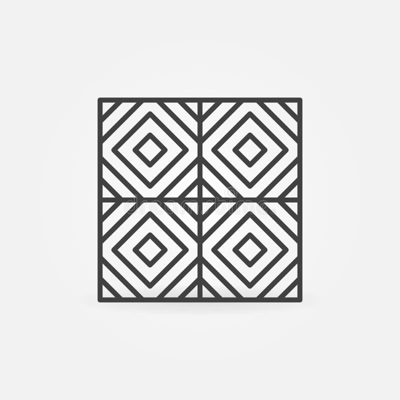 Tile Vector Outline Icons Set - Ceramic Tiles Linear Symbols Stock ...