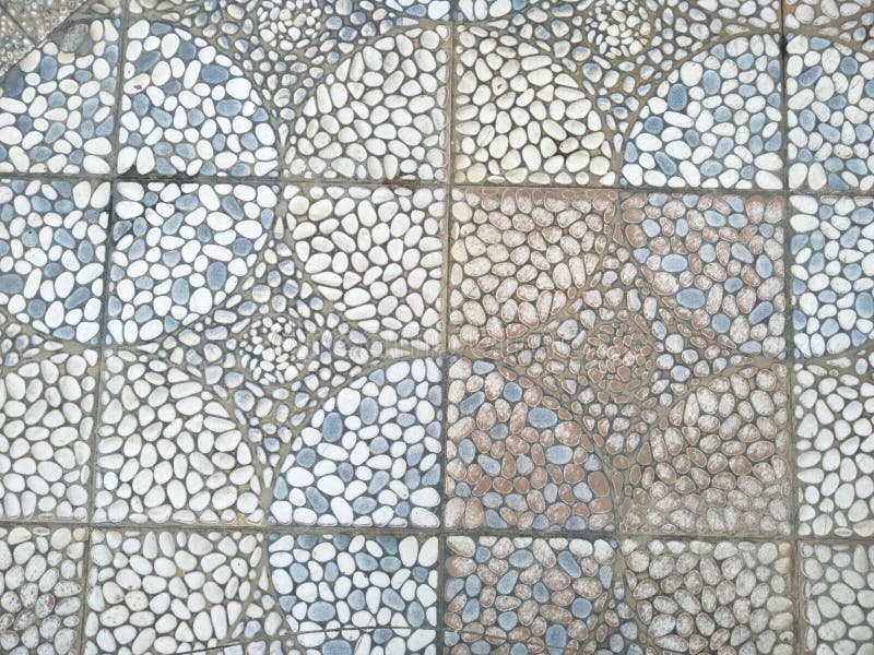 Floor Tiles in the House with a Unique Pattern Stock Image - Image of ...