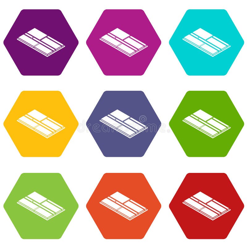 Floor Tiles Icons Set 9 Vector Stock Vector - Illustration of concept ...