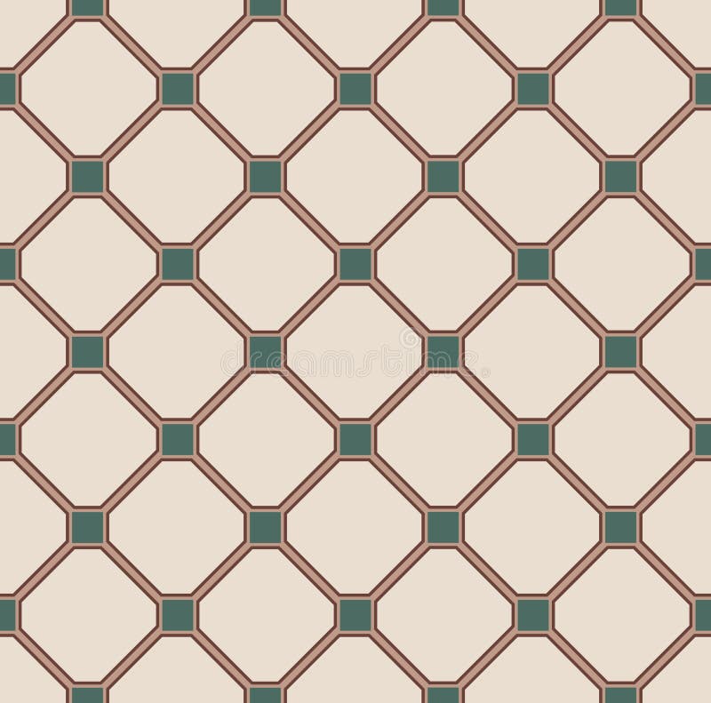 Floor Tiles Pattern, Nature Colors Stock Illustration - Illustration of ...