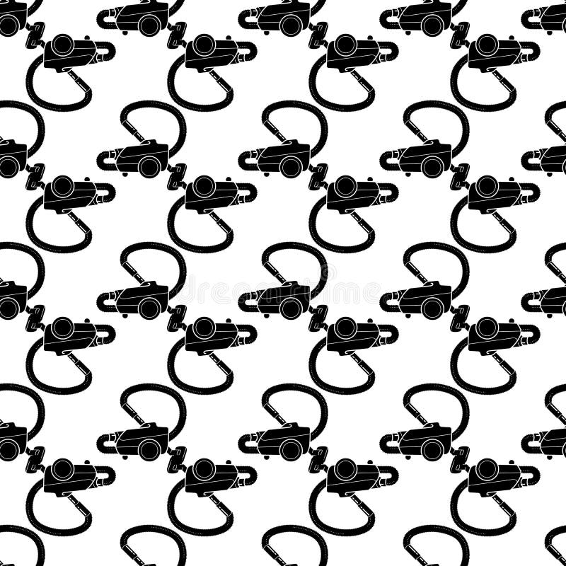 Floor Vacuum Cleaner Pattern Seamless Vector Stock Vector ...