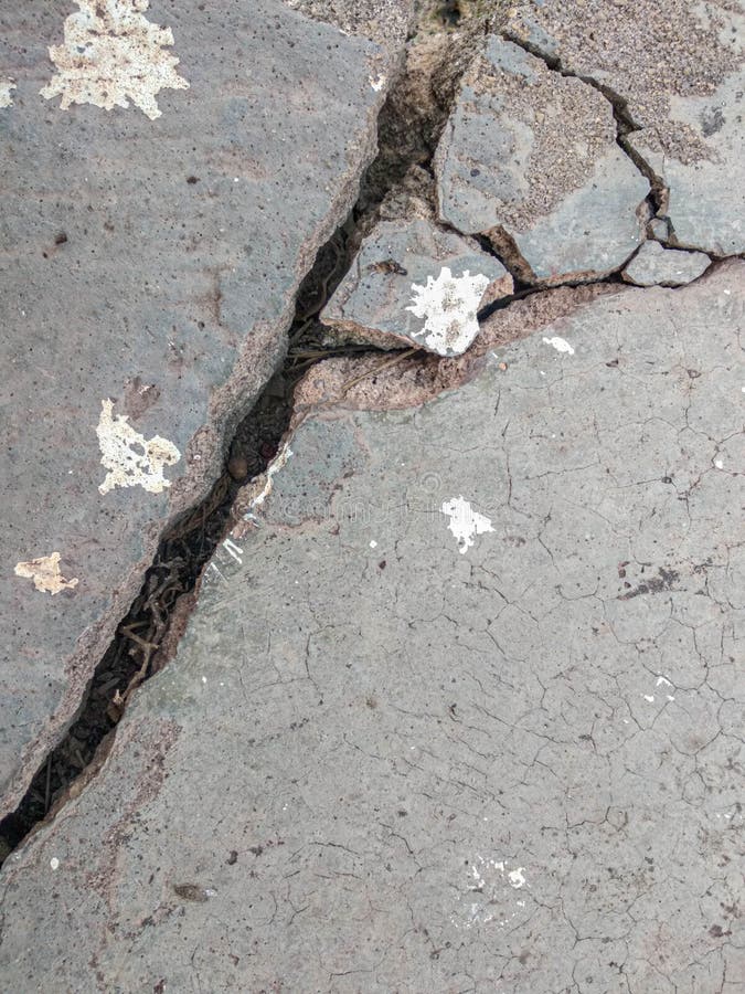 The Floor Was Damaged by the Earthquake. Stock Photo - Image of ...