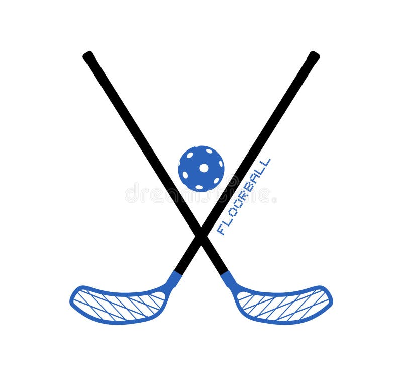Floorball sport design stock vector. Illustration of sticks - 115970581