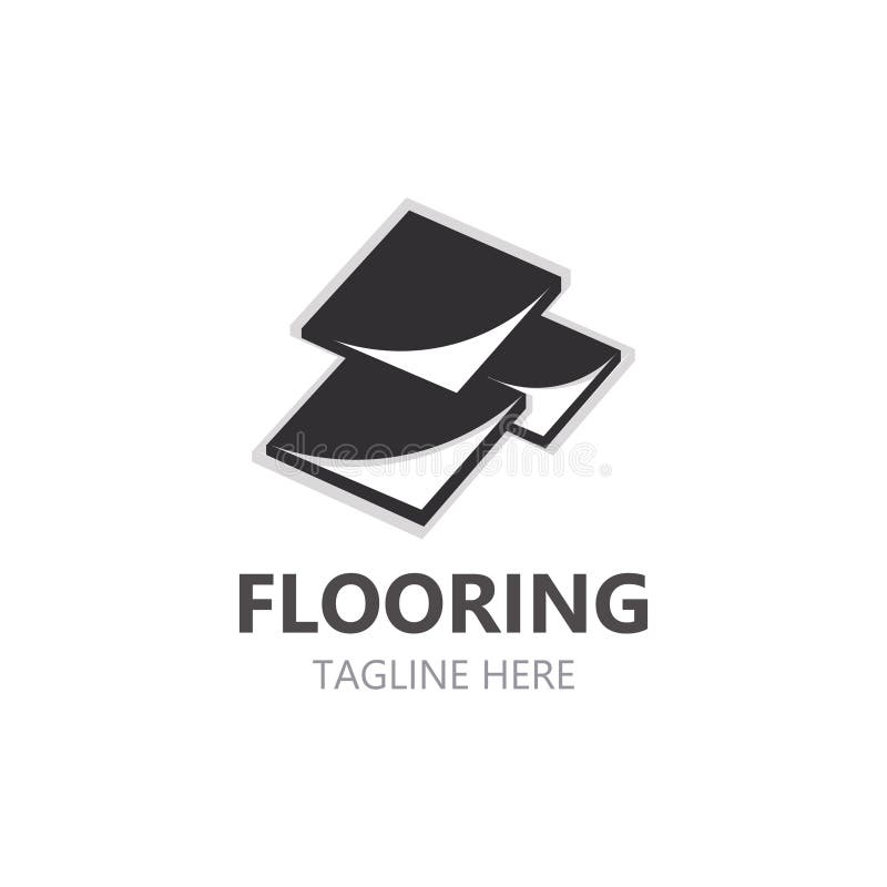 Flooring Logo Design, Custom Layer Company Vector Elegant Parquet ...