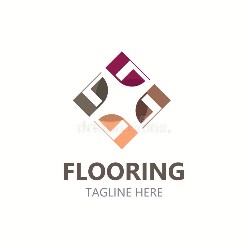 Flooring Logo Design, Custom Layer Vector Elegant Business Store ...