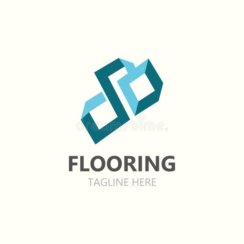 Flooring Logo Design, Custom Layer Vector Elegant Business Store ...
