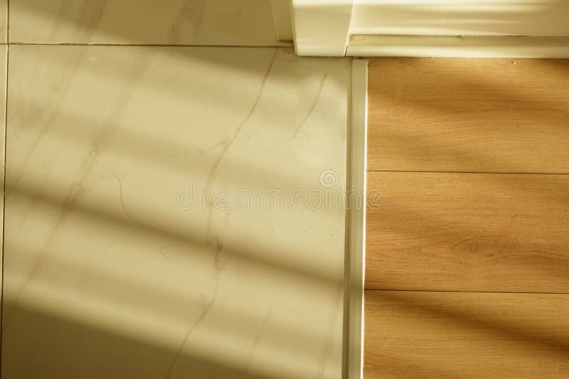 Flooring Transition in Natural Light Creates Visual Contrast Indoors ...