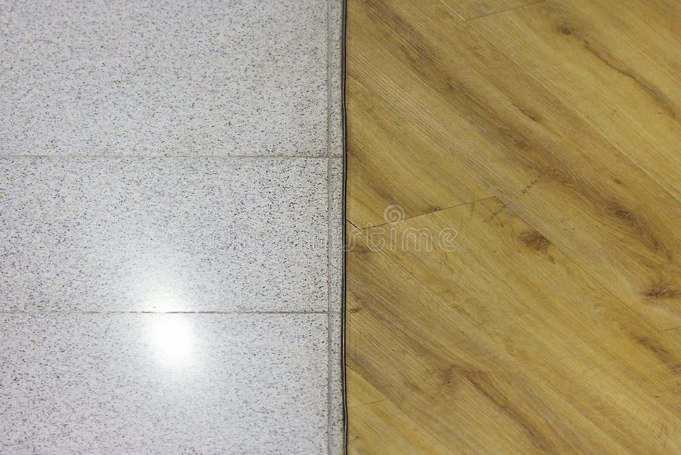 Flooring Wood and Tile. Texture Combination. Pattern Stock Image ...