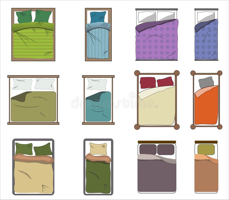 Floor Plan Bed Clip Art