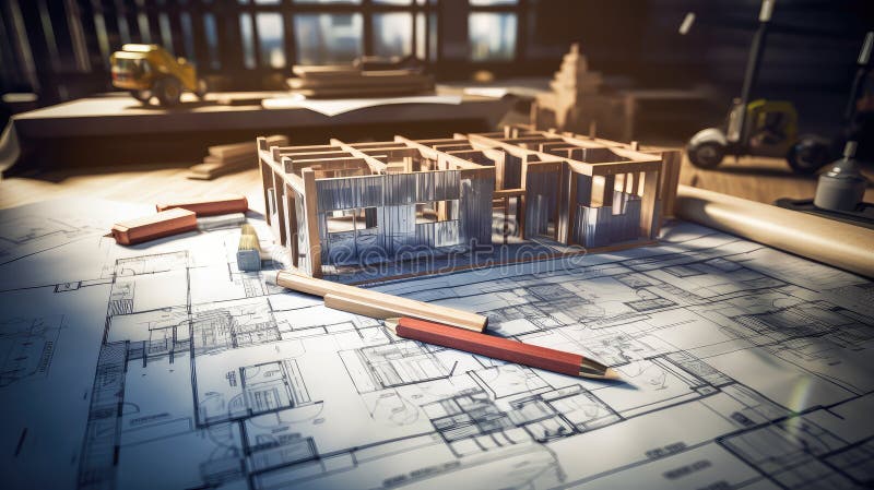 Floorplan building plans stock illustration. Illustration of structure ...