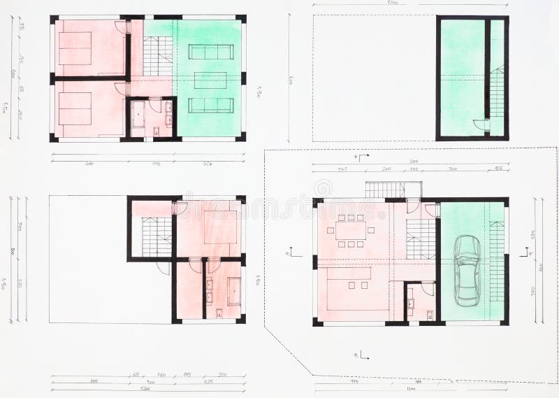 Floorplan Della Casa Moderna Fotografia Stock - Immagine di casa ...
