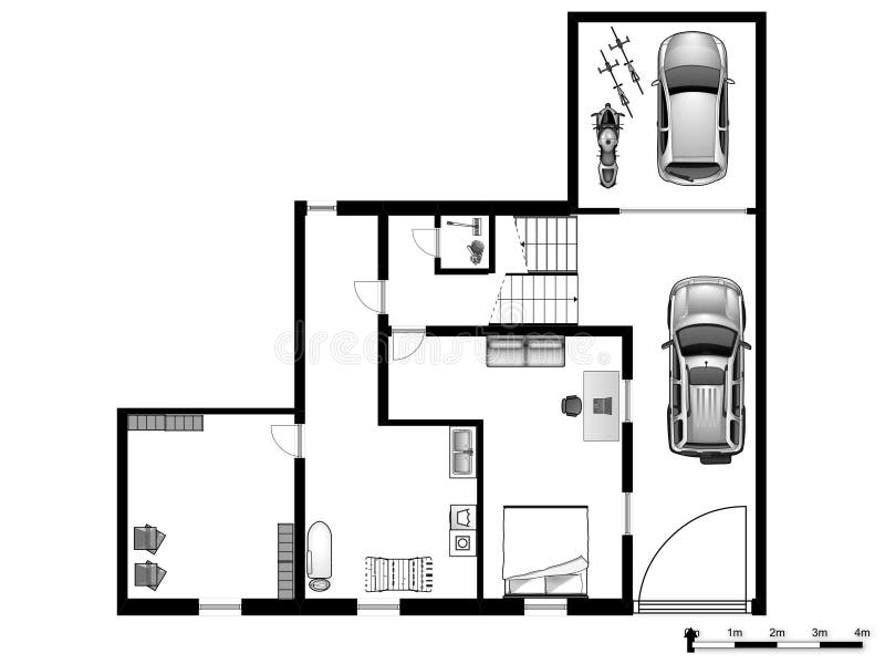Floorplan 2floorplan Floor Plan Floorplanner Stock Illustratie ...