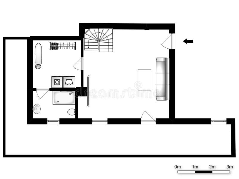 Floorplan 2floorplan Floor Plan Floorplanner Stock Illustration ...