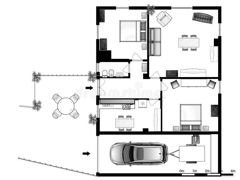 Floorplan Illustration. Floor Plan. Ffloorplanner Stock Illustration ...