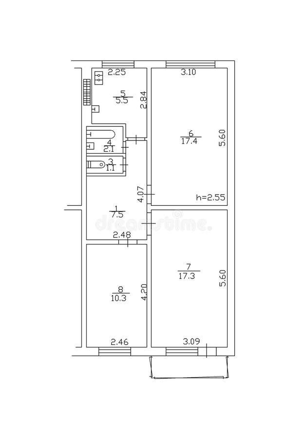 Floorplan Illustration. Floor Plan. Ffloorplanner Stock Illustration ...