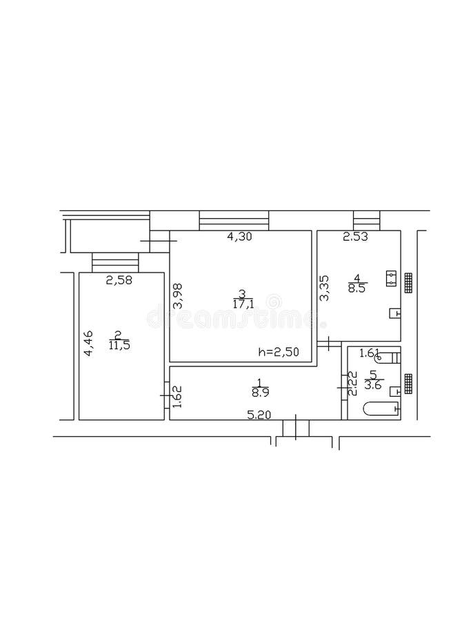 Floorplan Illustration. Floor Plan. Ffloorplanner Stock Illustration ...