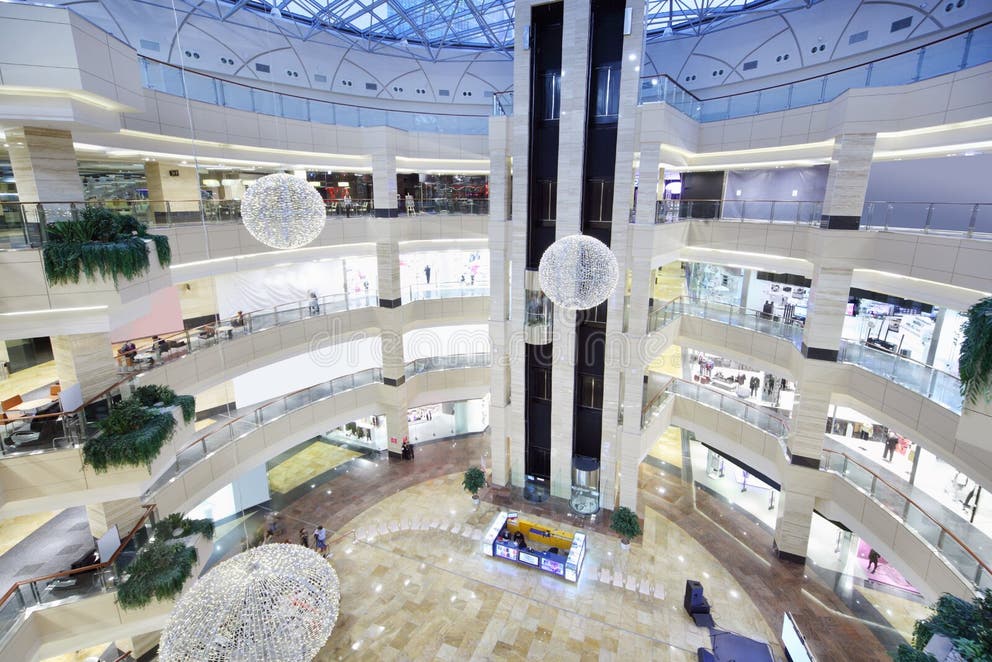 Floors of Afimall City editorial image. Image of color - 28153740