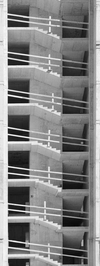 Floors of Not Completed Building Stock Image - Image of white ...