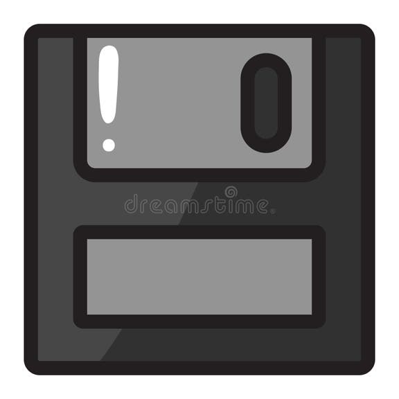 Floppy cartoon icon stock vector. Illustration of office - 255876064
