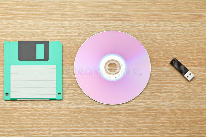 Floppy, CD and USB stock image. Image of pages, table - 30915569
