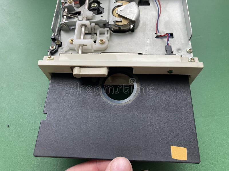 Floppy Computer Retro Disk Drive for Storing Information Stock Photo ...