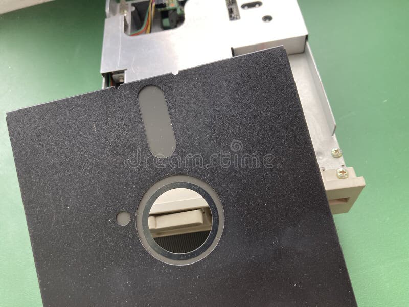 Floppy Computer Retro Disk Drive for Storing Information Stock Image ...