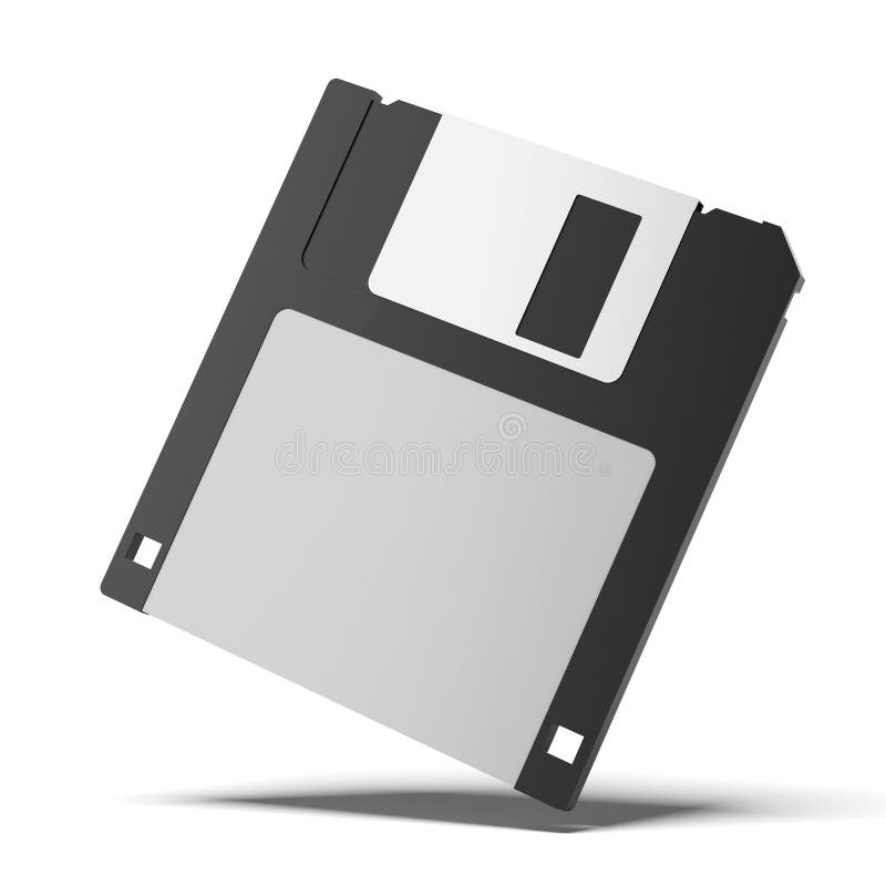 Old Floppy Disc for Computer Data Storage Stock Vector - Illustration ...