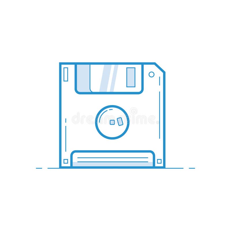 Floppy Disc. Vector Illustration Decorative Design Stock Vector ...