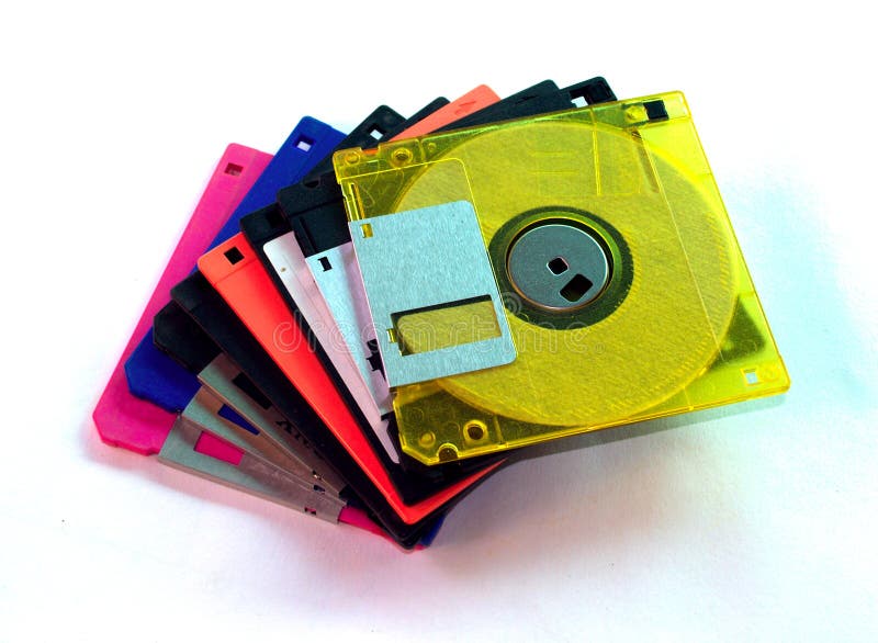 Floppy disks and a cd stock photo. Image of dimension, four - 192940