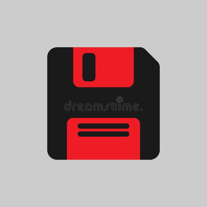 Floppy Disk Old Computer Device Logo Icon Stock Vector - Illustration ...
