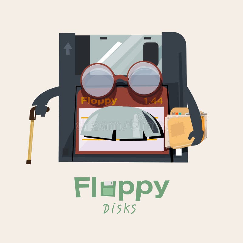 Floppy Disc Character Stock Illustrations – 271 Floppy Disc Character ...