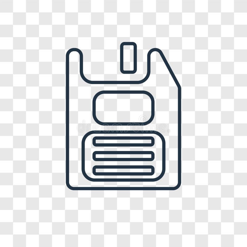 Diskette Concept Vector Linear Icon Isolated on Transparent Back Stock ...