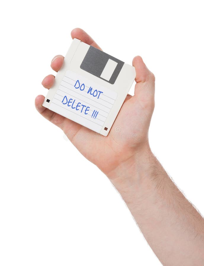 Floppy Disk, Data Storage Support Stock Image - Image of storage, hand ...