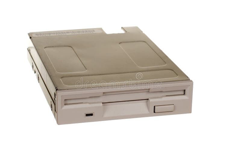 Floppy Disk Drive with Diskettes Stock Image - Image of isolated ...