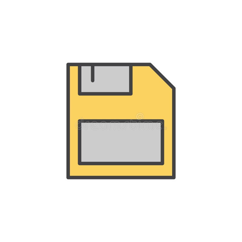 Floppy Disk Icon in Colored Version Stock Vector - Illustration of ... Floppy Disk Icon in Colored Version Stock Vector - Illustration of ...