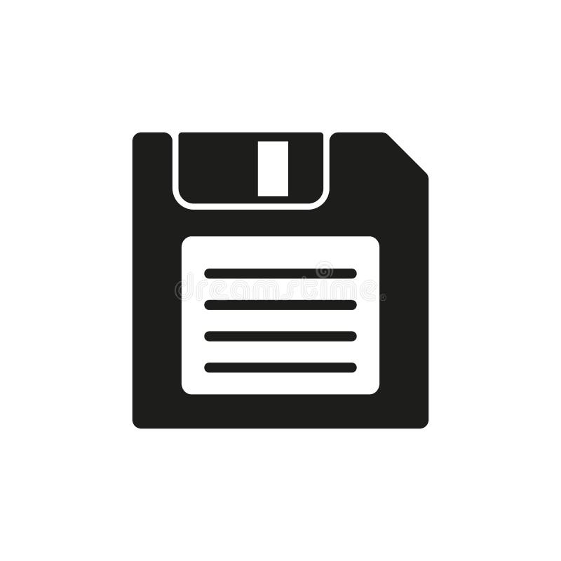The Floppy Disk Icon. Diskette Symbol Stock Vector - Illustration of ...